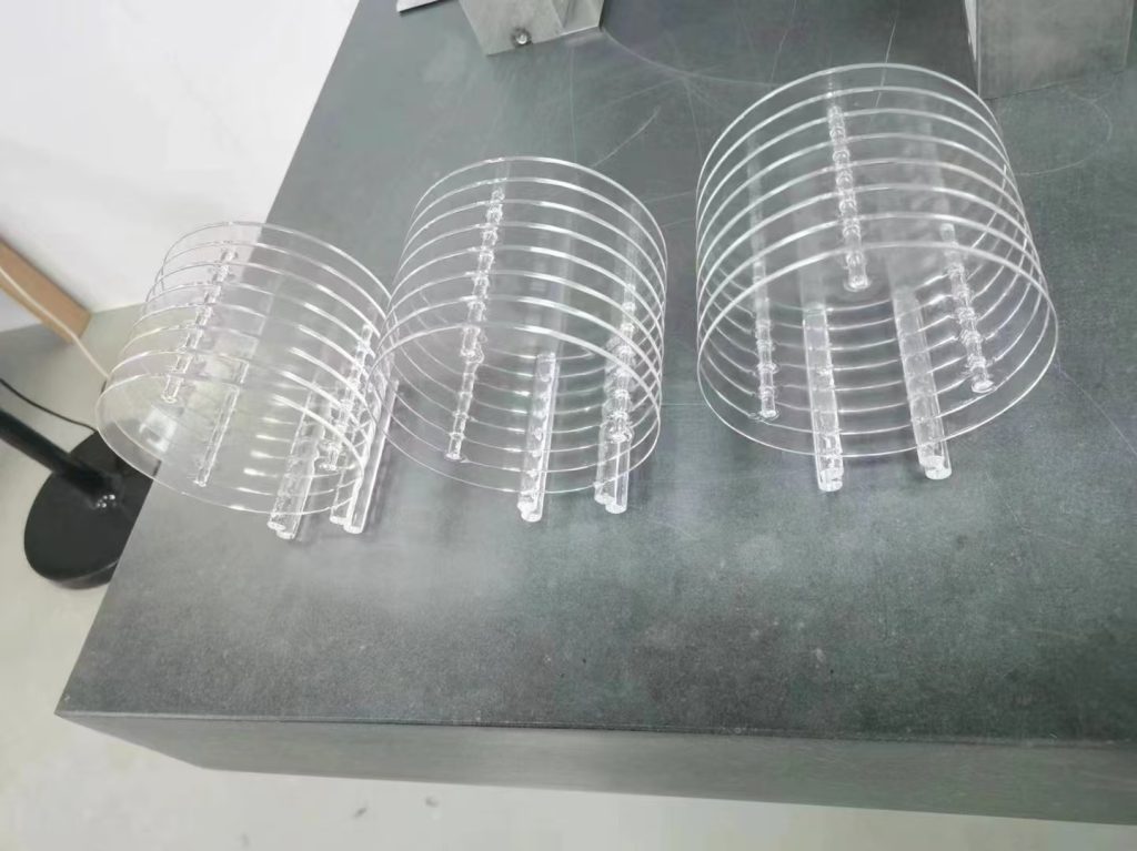 lab fused quartz glass boat - tech quartz glass